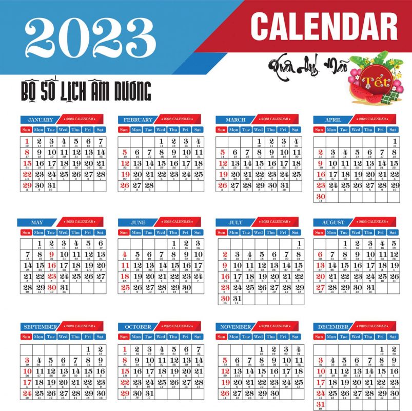 [Share] Bộ Số Lịch Âm Dương 2023 - File Vector Corel, AI free - Phước ...
