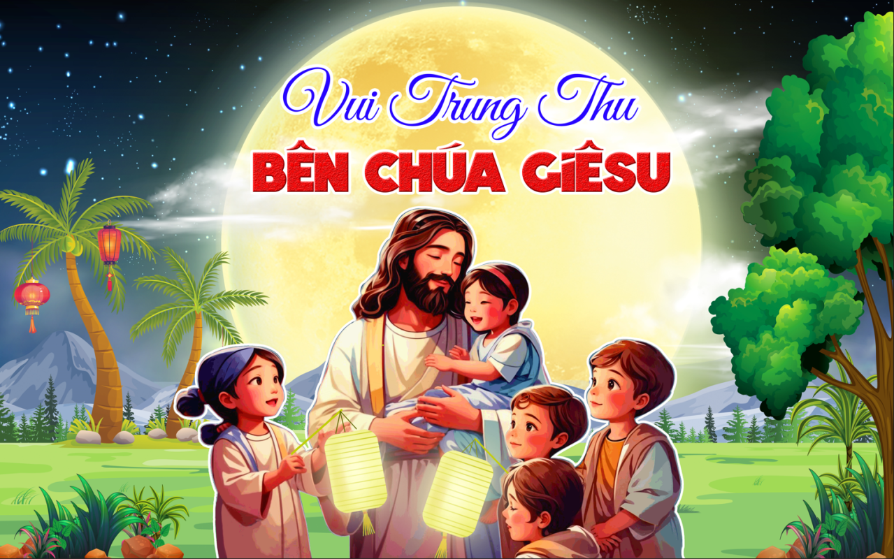 [Free] Chia sẻ file thiết kế phông sân khấu trung thu chủ đề “Trung Thu Bên Chúa Giêsu” - Phước ...